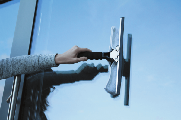 Window Squeegee & Scrubber | 2-in-1 Window Cleaning Tool